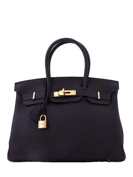 Hermès Birkin Handbag Togo With Rose Gold Hardware 30 - Black