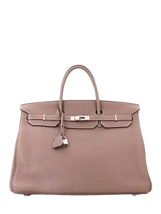 Hermès Birkin Handbag Togo With Palladium Hardware 40 - Grey