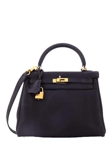 Hermès Kelly Handbag Togo With Gold Hardware 25 - Black