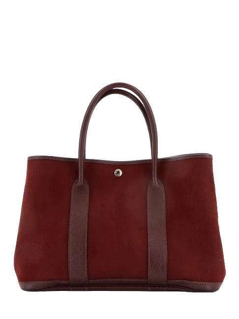 Hermès Garden Party Tote Toile And Leather 36 - Red