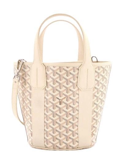 Goyard Belharra Tote Coated Canvas Pm - White