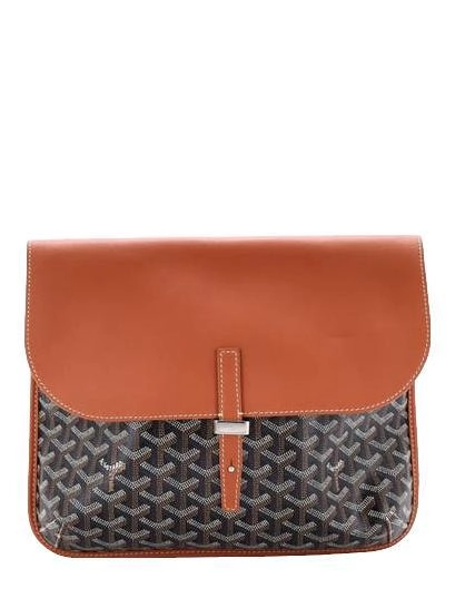 Goyard Coursier Messenger Bag Coated Canvas And Leather - Brown