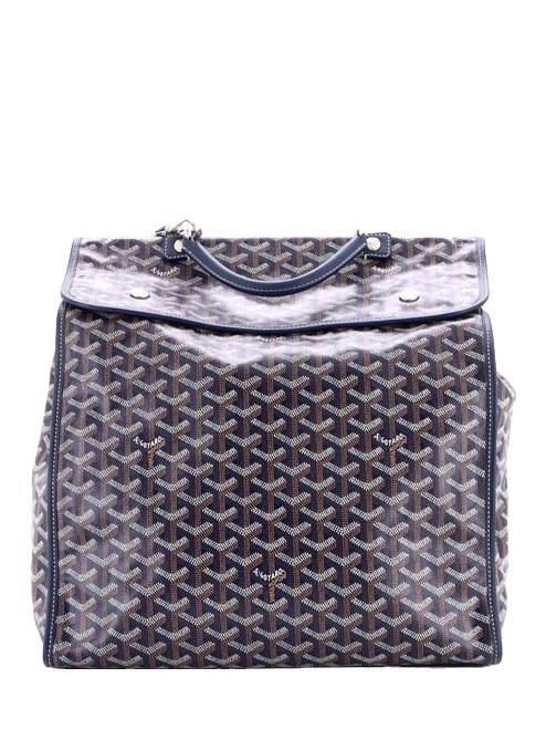 Goyard Saint Leger Briefcase Backpack Coated Canvas - Blue