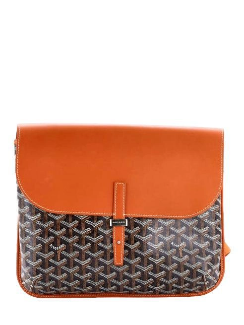 Goyard Coursier Messenger Bag Coated Canvas And Leather - Brown