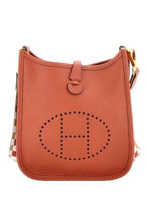 Hermès Evelyne Bag Gen Iii Clemence Tpm - Brown