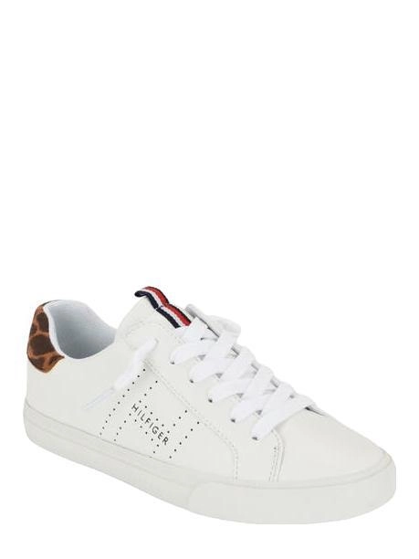 Tommy Hilfiger Lustina Sneaker - White/tan Multi