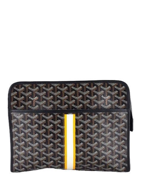 Goyard Jouvence Toiletry Pouch Printed Coated Canvas Gm - Black
