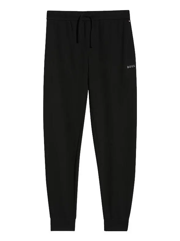 BOSS Waffle Knit Joggers - Black