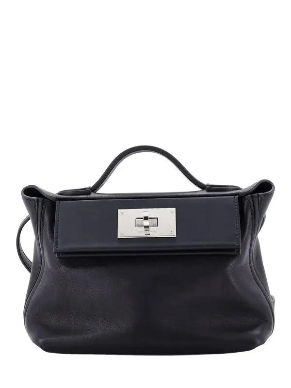 Hermès 24/24 Bag Evercolor With Swift 21 - Black