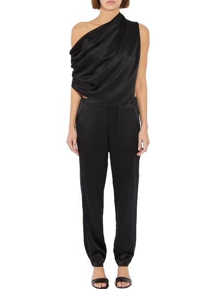 THE PARK The Rebecca Silk Jogger - Noir