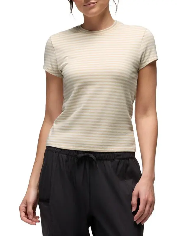 Prana Lotus T-shirt - Stone Stripe