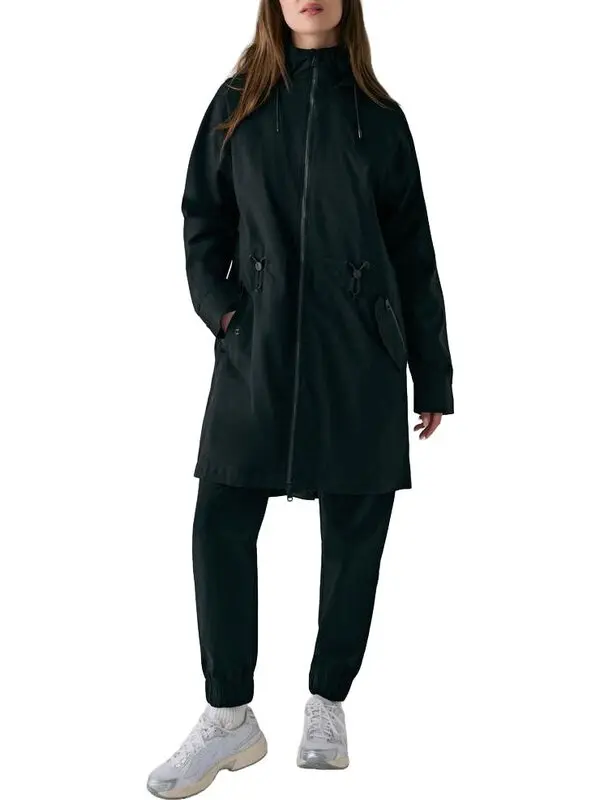 LOLE Piper 2.0 Waterproof Rain Jacket With Drawstring Waist - Black