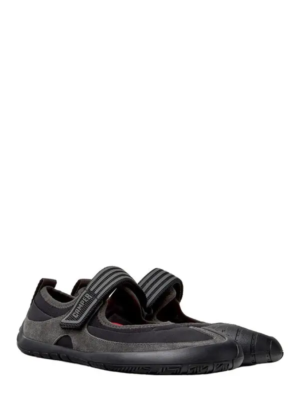 Camper Peu Path Leather Mary Jane Flat - Black