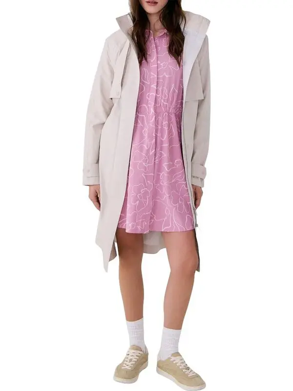 LOLE Aliz Trench Coat - Abalone