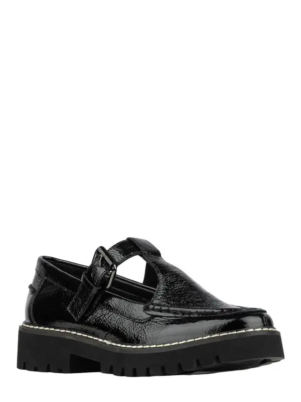 DONALD PLINER Helaina Mary Jane Loafer - Black