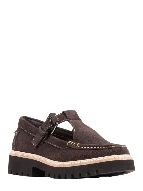 DONALD PLINER Helaina Mary Jane Loafer - Dark Brown