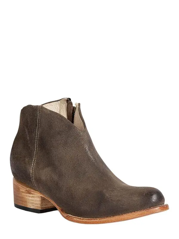 FREEBIRD Suede V-cut Ankle Boots - Grey Suede