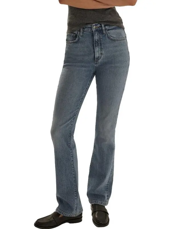 FAVORITE DAUGHTER The Valentina High Waist Bootcut Jeans - Geneva