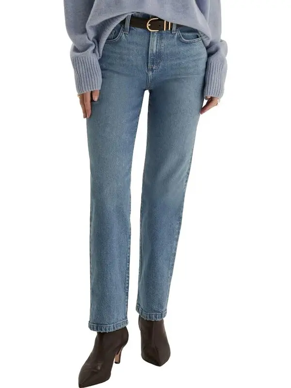 FAVORITE DAUGHTER The Valentina High Waist Bootcut Jeans - Geneva