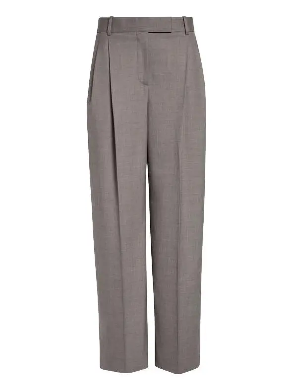 REISS Darcy Wool Blend Tailored Pants - Light Grey