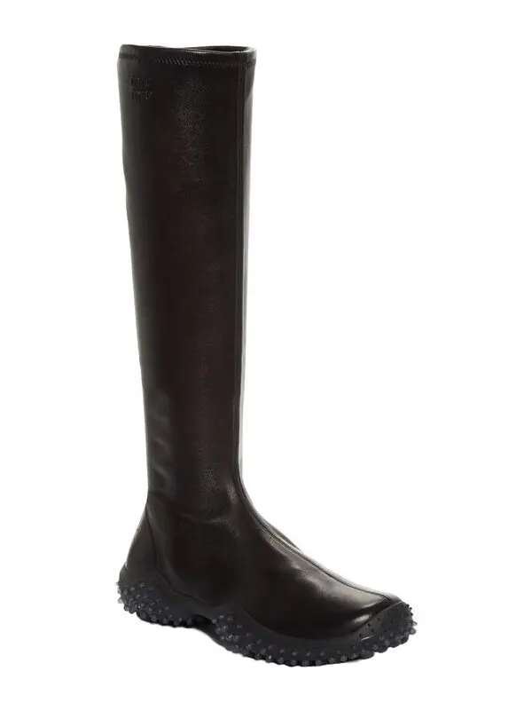 Miu Miu Trail Grip Sole Knee High Boots - Nero