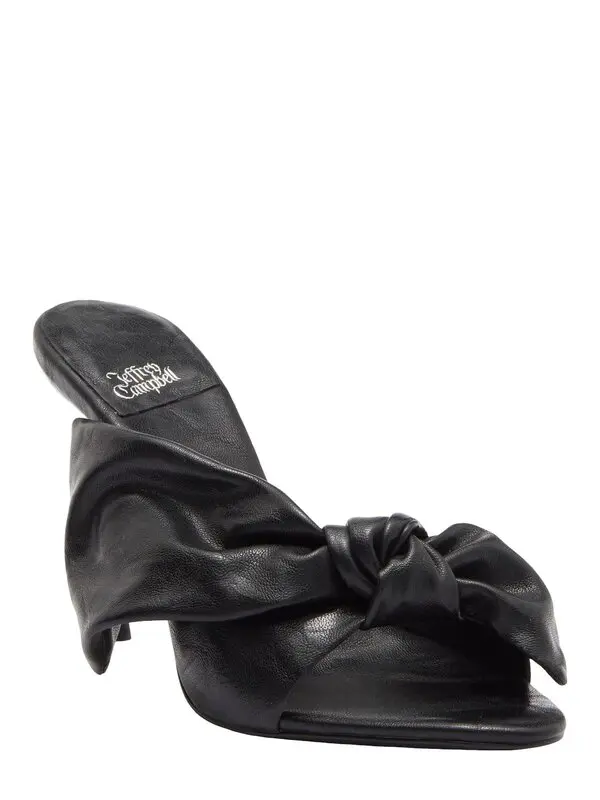 Jeffrey Campbell Spoiled Stiletto Sandal With Bow Detailing - Black