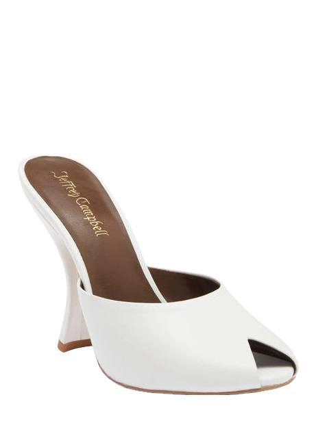 Jeffrey Campbell Fresa Peep Toe Sandal - White