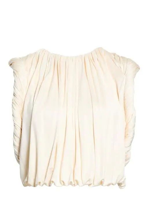 HEIRLOME Effie Draped Silk Jersey Top - Bone