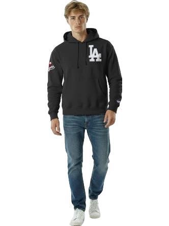 Champion Los Angeles Dodgers Reverse Weave Chenille Hoodie - Black