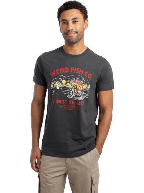 WEIRD FISH Fish Out Of Water Graphic T-shirt - Coal