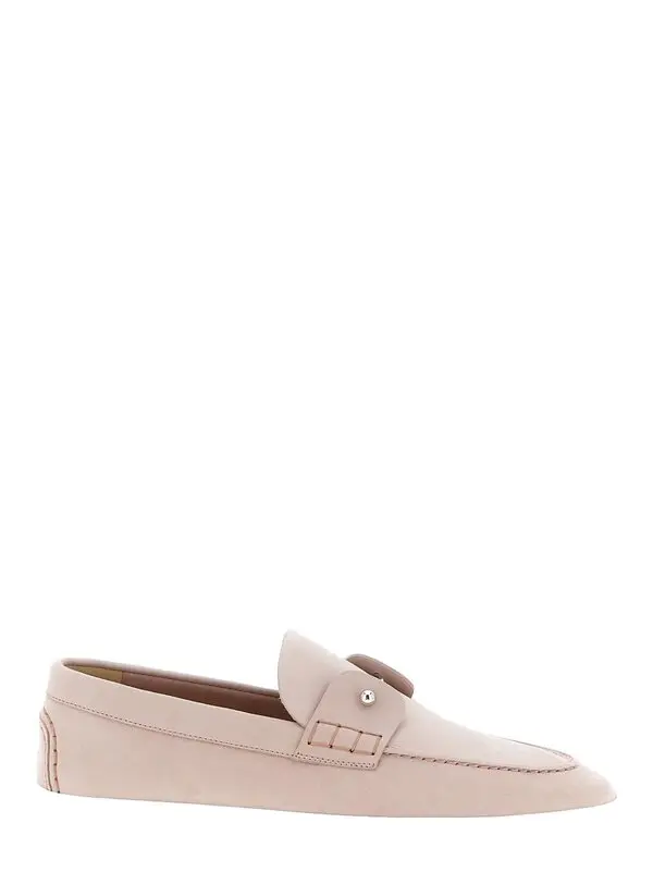 CHRISTIAN LOUBOUTIN Calfskin Leather Loafers - Pink