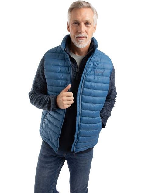 WEIRD FISH Langtree Padded Gilet - Washed Blue
