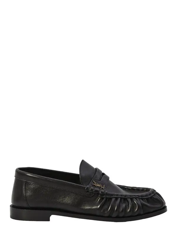 Saint Laurent Calf Leather Loafer - Black