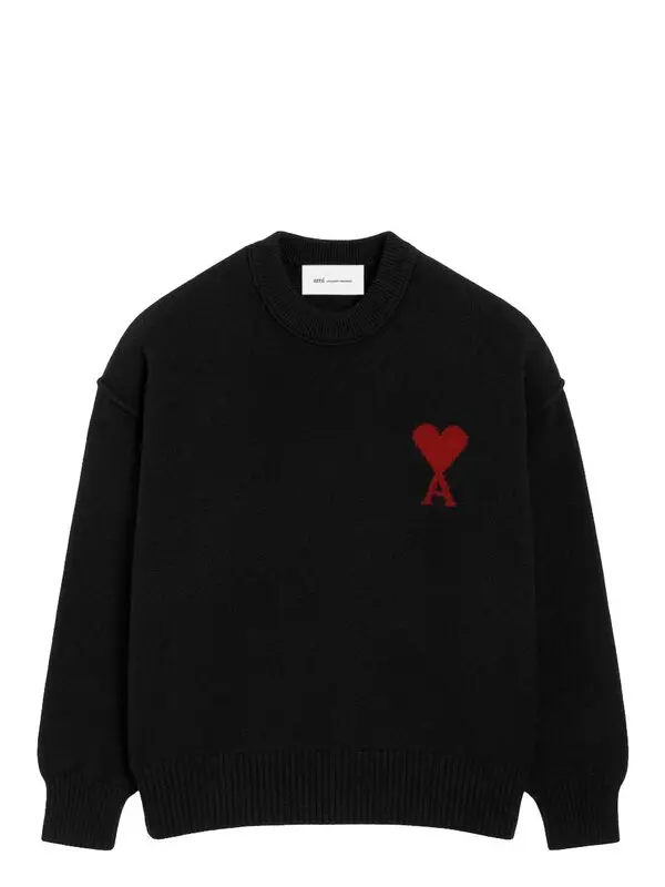 AMI Paris De Coeur Crewneck Sweater - Multicolor