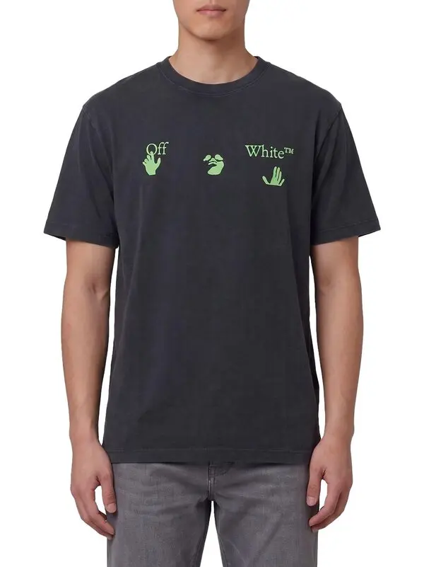 Off-White Bacco Arrow Skate Cotton T-shirt - Multicolor