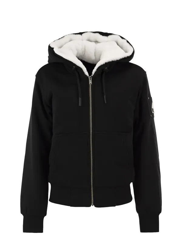 Moose Knuckles Classic Bunny Hooded Sweatshirt With Faux Fur Lining - Multicolor
