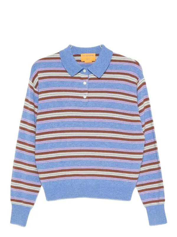 Guest In Residence Stripe Polo Shirt - Multicolor