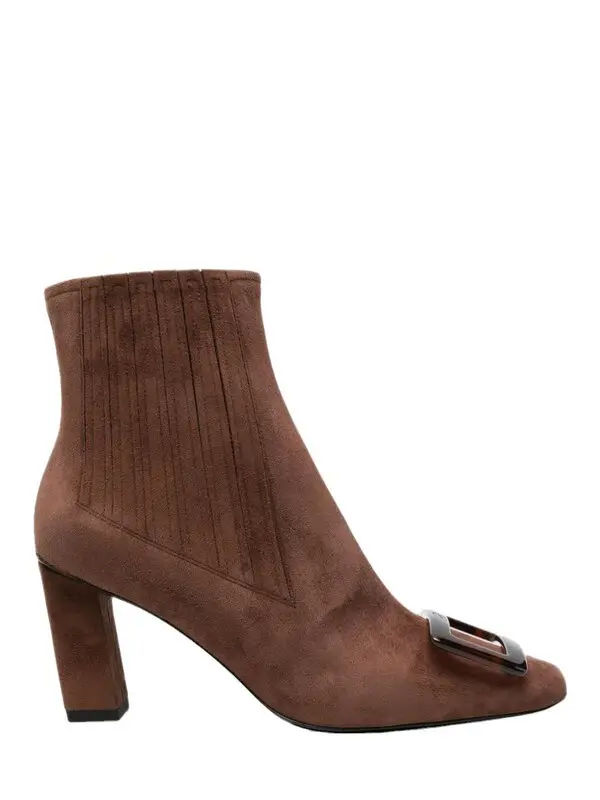 ROGER VIVIER Belle Vivier Suede Leather Boots - Multicolor