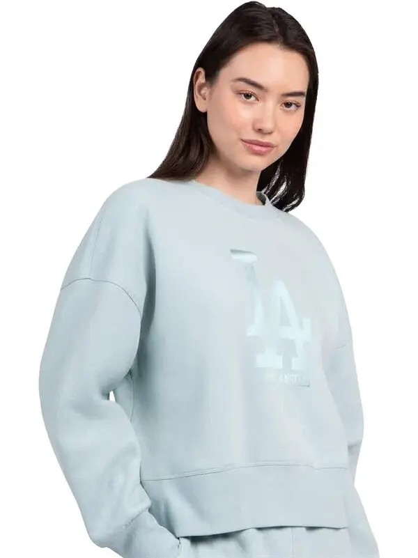 STARTER Los Angeles Dodgers Boxy Fleece Sweatshirt - Mint