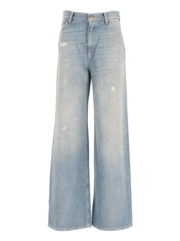 GOLDEN GOOSE Boyfriend Fit Jeans With Embroidered Logo - Blue