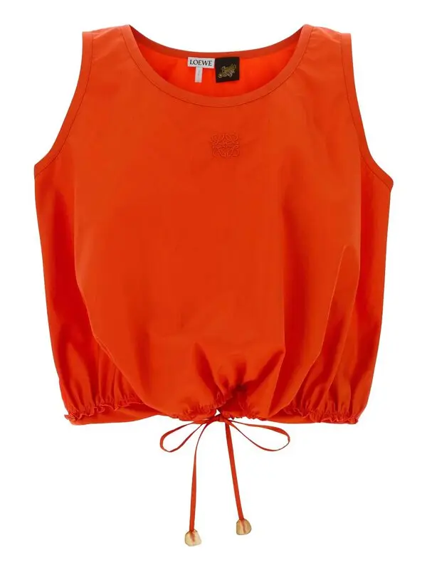 Loewe Poplin Top - Orange