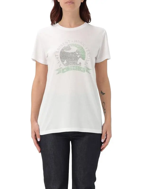 Saint Laurent Music Festival 1961" Graphic T-shirt - White