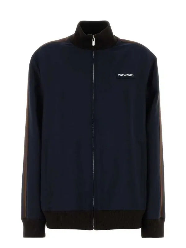 Miu Miu Zip-up Track Jacket - Blue
