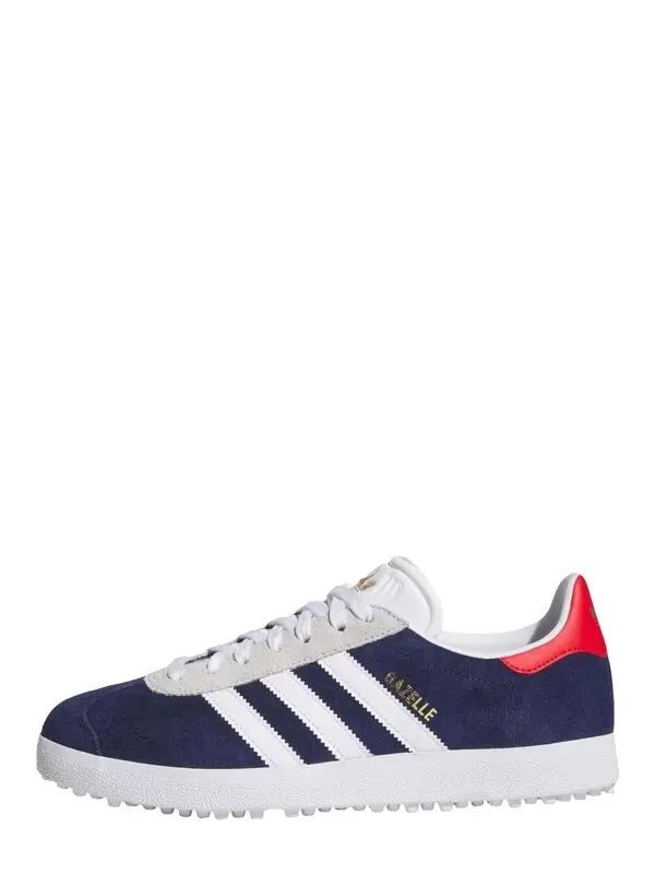 Adidas Gazelle Spikeless Golf Shoes - Dark Blue/cloud White/pure Ruby