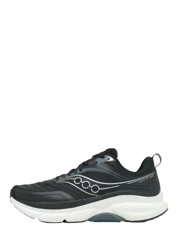 Saucony Omni 23 St Wide Athletic Sneakers - Black/silver