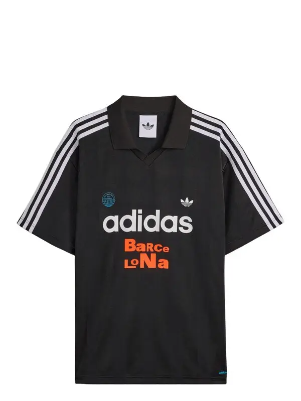 Adidas X Bad Bunny Dtmf Tour Merch Barcelona Relaxed Jersey Asia Sizing T-shirt - Black