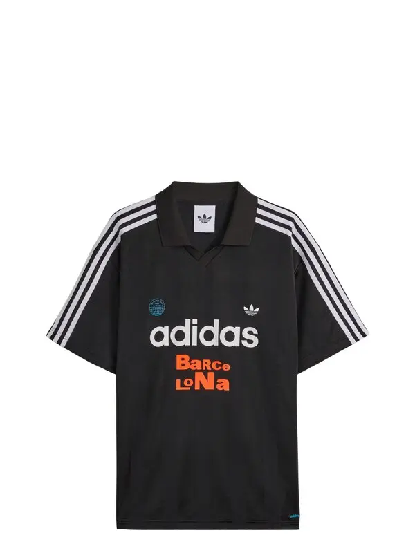 Adidas X Bad Bunny Dtmf Tour Merch Barcelona Relaxed Jersey T-shirt - Black