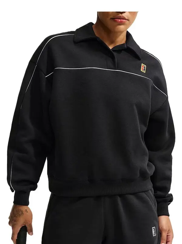 Nike Court Collection Fleece T-shirt - Black