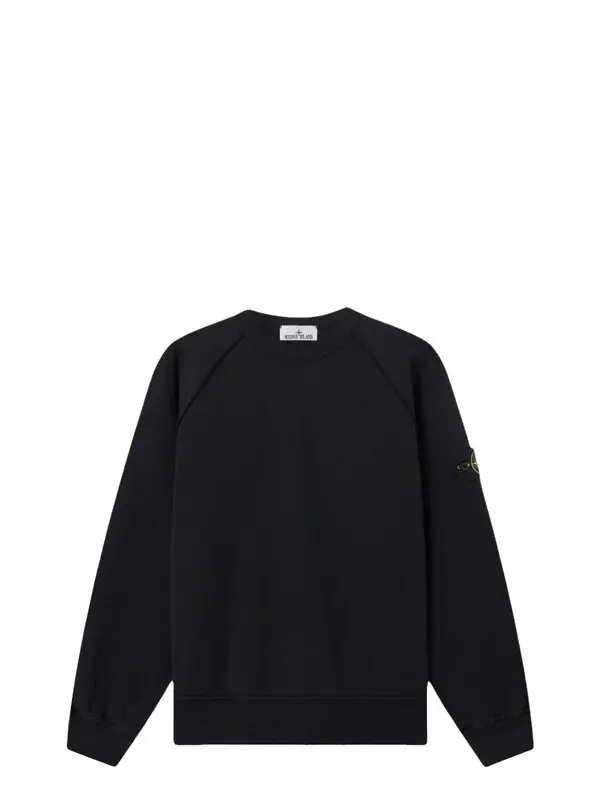 Stone Island 6100041 Oversized Crewneck Sweatshirt - Black