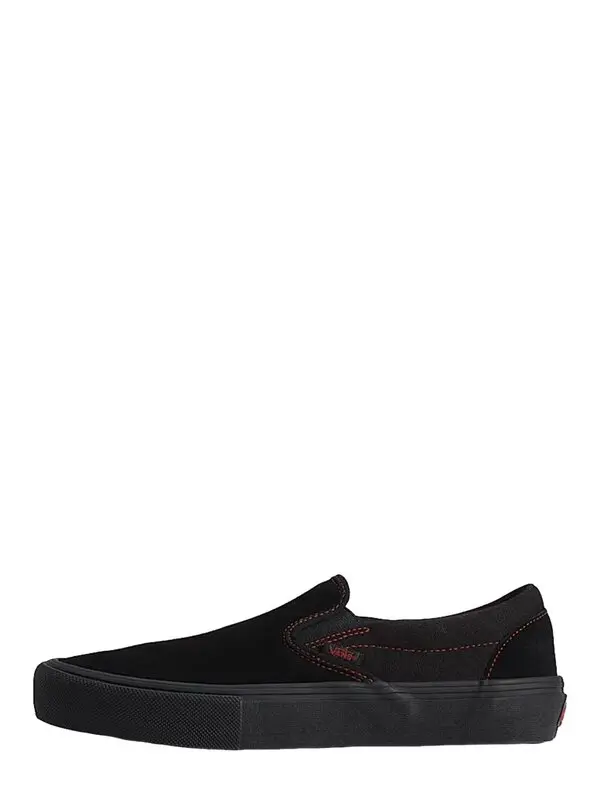 VANS Skate Slip-on Sneakers - Black/red